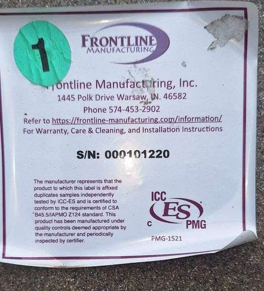 Fiberglass Shower Stall by Frontline Manufacturing 40x77 - Metzger ...