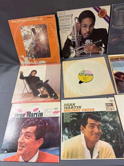 Vinyl Records Featuring Various Artists Including Dean Martin & Johnny ...