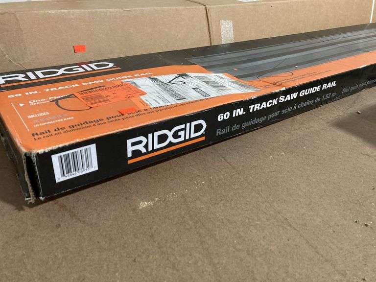 Ridgid 60 in Track Saw Guide Rail (1) 60 in Track (2) Connector Bars (1 ...