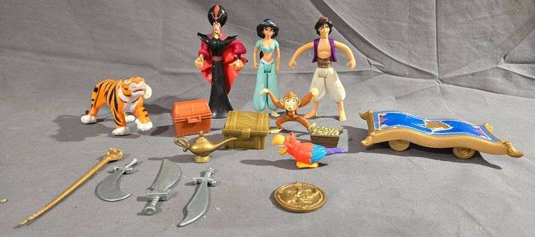Action Figures and Toys Including Aladdin-Themed Set and Robots ...
