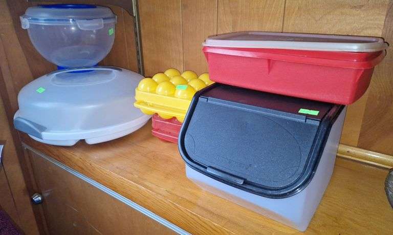 Tupperware containers, plastic egg containers, Sterilite and Lock ...