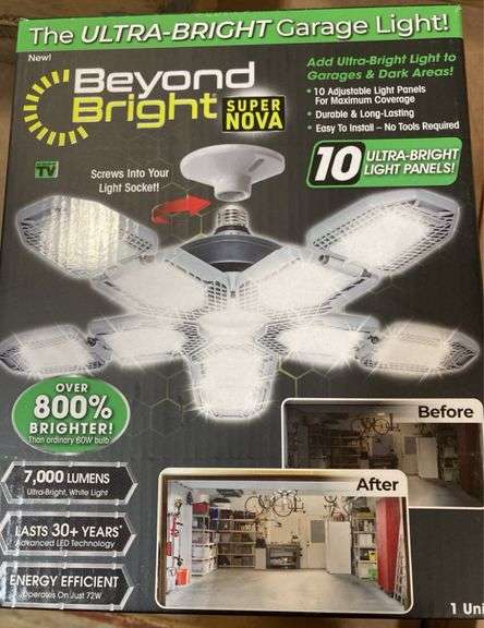 Beyond Bright 60-Watt Ultra Bright LED Light Bulb 6500K with 10 ...