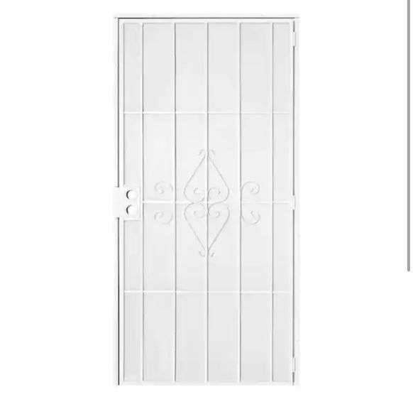 Unique Home Designs 36 in. x 80 in. Su Casa White Surface Mount ...