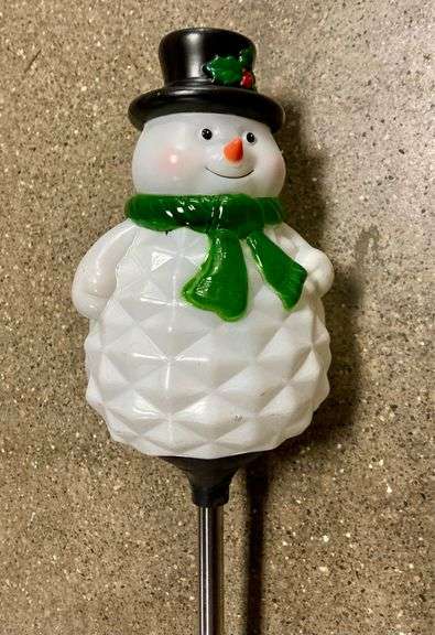 Home Accents Solar Snowman Light Stake - Metzger Property Services, LLC