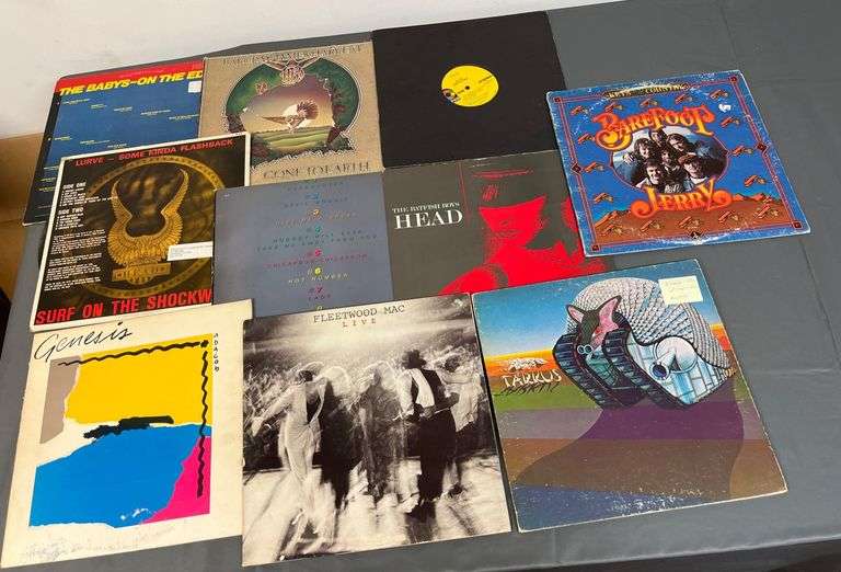 Collection of 10 Vinyl Records Featuring Various Artists and Genres ...
