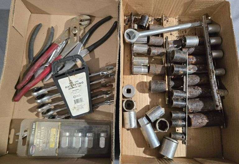 Hand Tools and Assorted Socket Wrenches with Accessories - Metzger ...