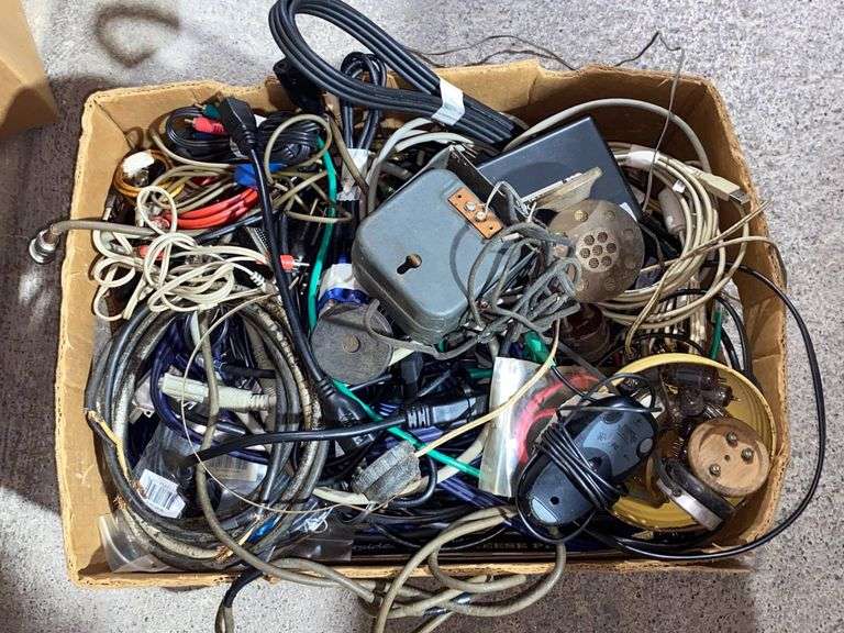Electronic Cables, Adapters, and Components in Box - Metzger Property ...