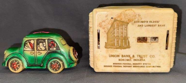 Plastic Bank for Union Bank Kokomo, IN 4-Inch and Small Metal Car Toy ...