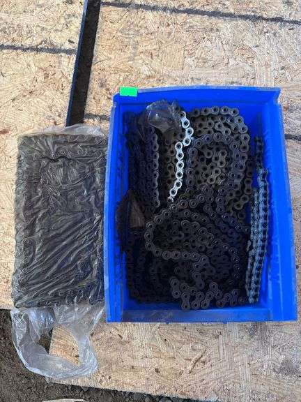 Chains in Blue Plastic Bin - Metzger Property Services, LLC