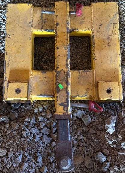 Yellow Steel Hitch-Mounted Equipment Bracket - Metzger Property ...