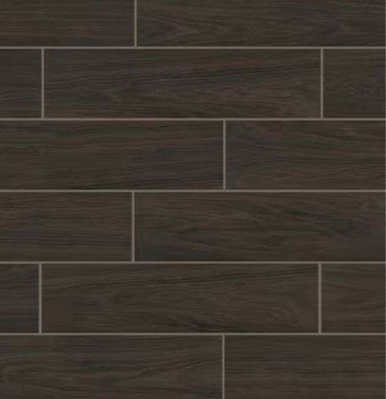 Florida Tile Home Collection Burlington Walnut 6 in. x 24 in. Porcelain ...