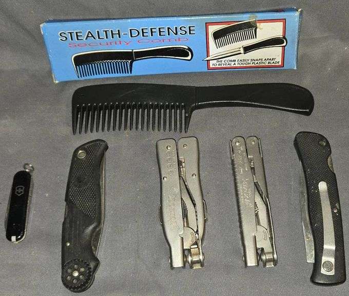 Multipurpose Knives and Self-Defense Comb With Concealed Blade ...