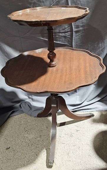 2-Tier Pie Crust Table - Metzger Property Services, LLC