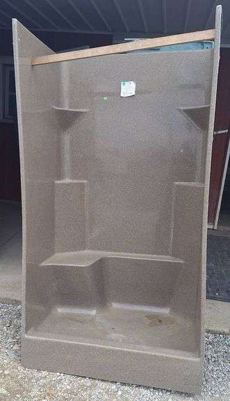 Fiberglass Shower Stall by Frontline Manufacturing 40x77 - Metzger ...