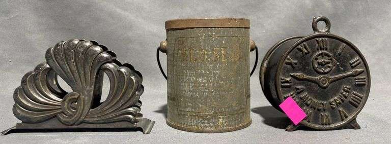 Red Seal Canister, Bank, and Napkin Holder - Metzger Property Services, LLC