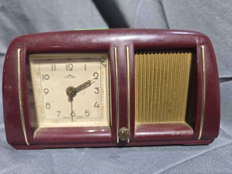 German Mechanical Alarm Clock with Integrated Music Box - Metzger ...
