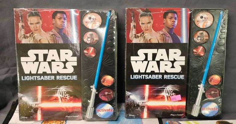 Star Wars Lightsaber Rescue and Jedi Training Books with Accessories ...