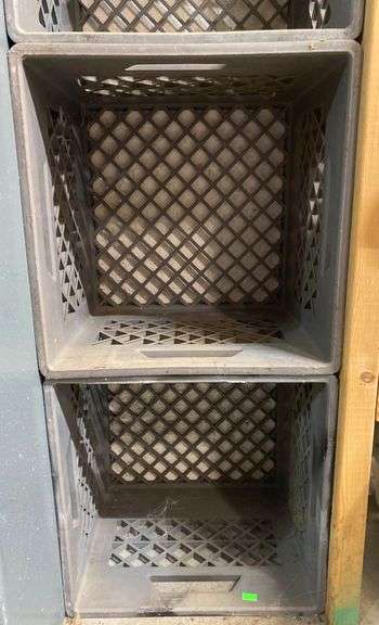 Stackable Plastic Storage Crates with Mesh Design - Metzger Property ...