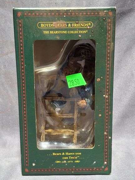 Boyds Bears & Friends Bearstone Collection Firefighter Ornament ...