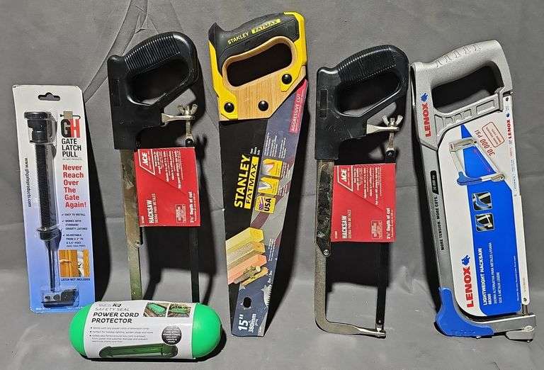 Gate Latch Pull, Ace Hacksaw, Stanley Fatmax Saw, etc. - Metzger ...
