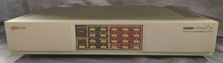 M/A-COM VideoCipher II Satellite Descrambler with Manual - Metzger ...