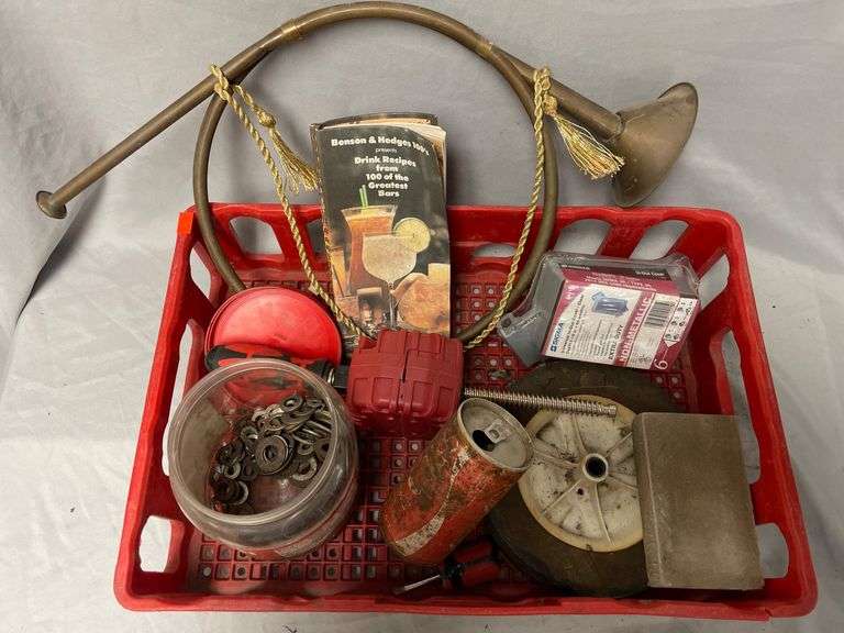 Coca-Cola Crate with Tools, Book, and More - Metzger Property Services, LLC