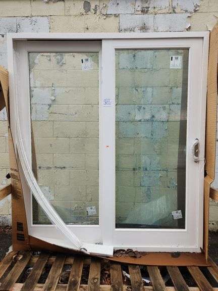 Sliding glass patio door 71" W x 79" H has broken glass - Metzger ...