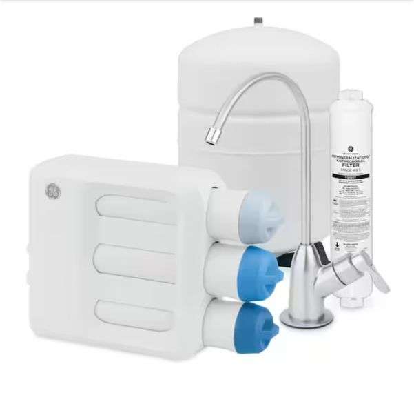 GE Under Sink 5 Stage Premium Reverse Osmosis Water Filtration System ...