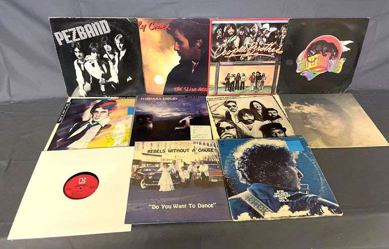 Collection of 12 Rock and Pop Vinyl Records - Metzger Property Services ...