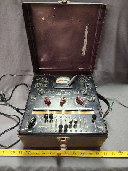 NRI Professional Model 69 Tube Tester with Case - Metzger Property ...