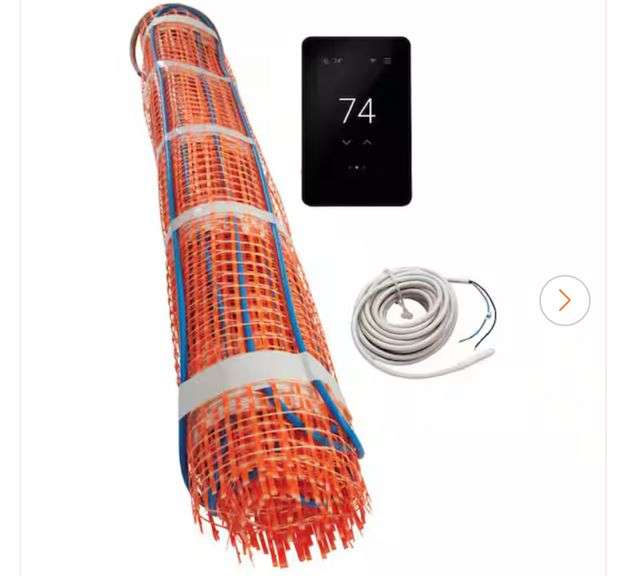 SunTouch Floor Warming 15 sq. ft. 6 ft. x 30 in. 120-Volt Wi-Fi ...