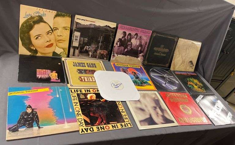 Group of Rock and Pop Vinyl Records by Various Artists - Metzger ...