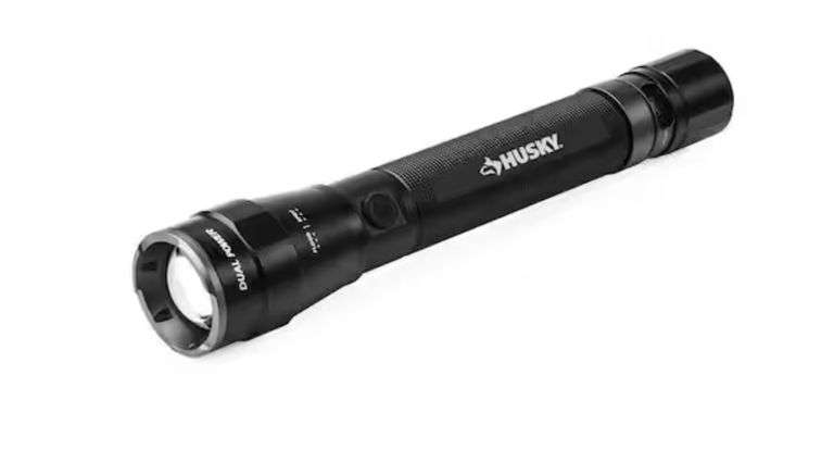 Husky 7000-Lumens Dual Power LED Rechargeable Tactical Focusing ...