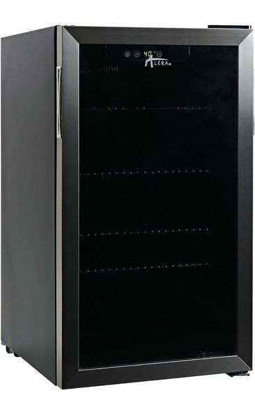Alera JC-90VEL-F 3.4 Cu. Ft. Beverage Cooler - Stainless Steel/Black ...