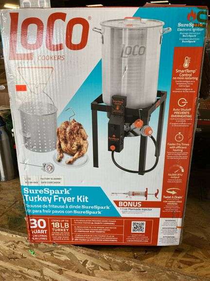 Loco Cookers 30 quart Turkey Fryer pot is dented - Metzger Property ...