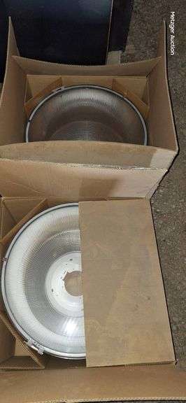 Pair of 22-Inch High Bay Industrial Light Shades - Metzger Property ...