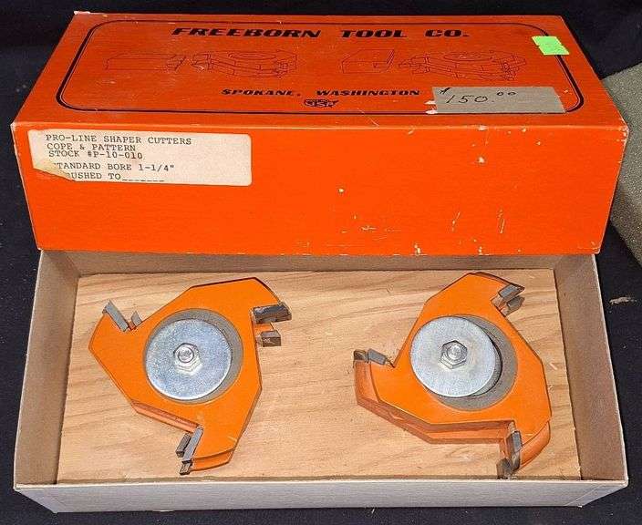 Freeborn tool Pro-Line Shaper Cutters Cope & Pattern Set, Stock #F-10 ...