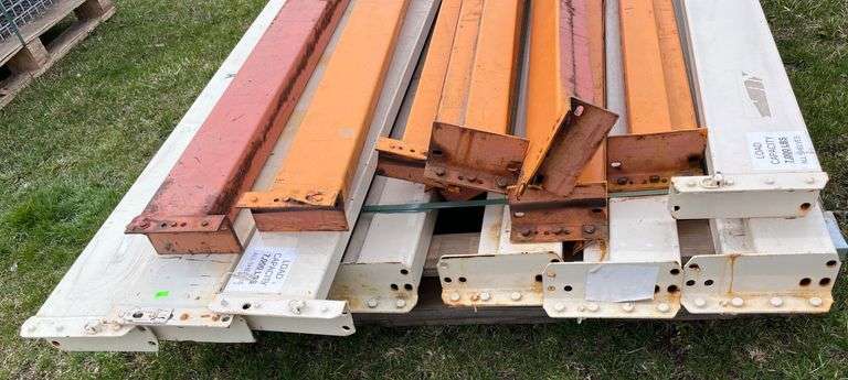14 Steel Pallet Racking Cross Arms, 9' Length - Metzger Property ...