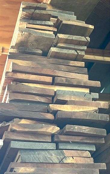 Rough Sawn Air Dried Walnut Lumber Boards Approximately 54 Boards, 6-10 ...