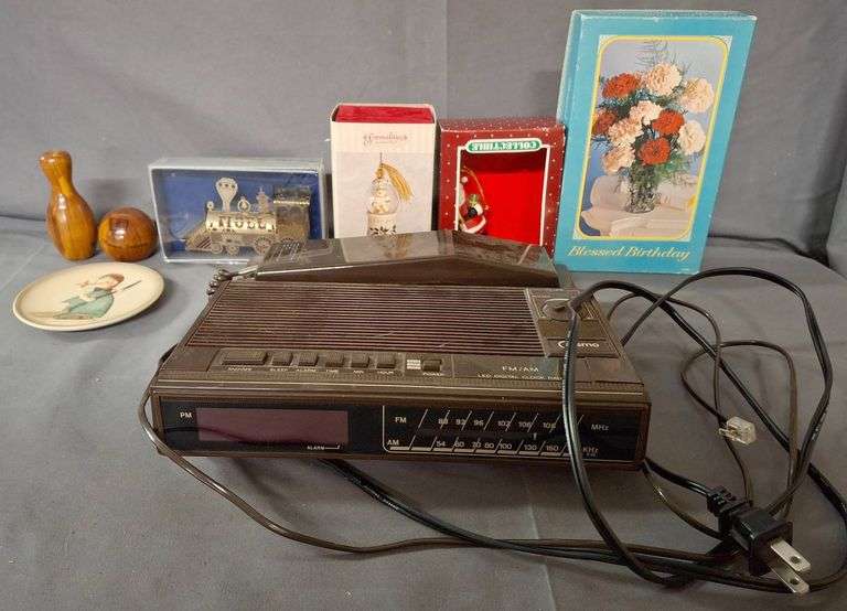 Cosmo Clock Radio, Wood Bowling Figures - One Market Warsaw Indiana ...