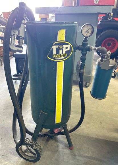 TIP Sandblaster With Pressure Gauge and Hoses - Metzger Property ...