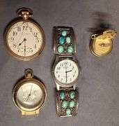 Watches and Small Brass Apparatus, Including Acqua Quartz Watch with ...