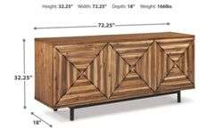 A4000032 Ashley Furniture Fair Ridge Door Accent Cabinet - Metzger ...