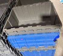 Stackable Plastic Storage Totes with Interlocking Lids - Metzger ...