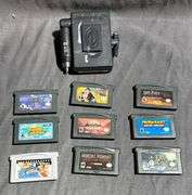 Game Boy Advance SP Carrying Case with Games and Accessories - Metzger ...