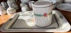 Superior Hall Quality Dinnerware Set with Floral Pattern - Metzger ...