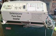 Dimensions Pure Sine Inverter Model CMC-12/2400N - Metzger Property ...
