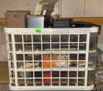 Tool Storage Bin with Assorted Hand Tools, Reloading and Cleaning ...