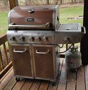 BHG Gas Grill with Partial Filled Tanks and Spatula - Metzger Property ...