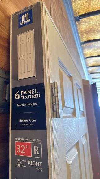 32-Inch Right-Hand 6-Panel Interior Molded Door by Steves & Sons ...